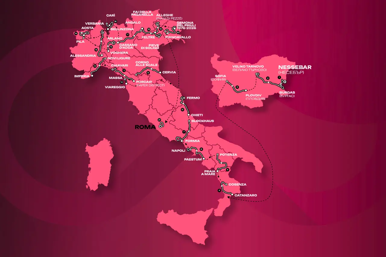Giro d'Italia 2026 - Date Ufficiali, Percorso, Start list e Calendario ...